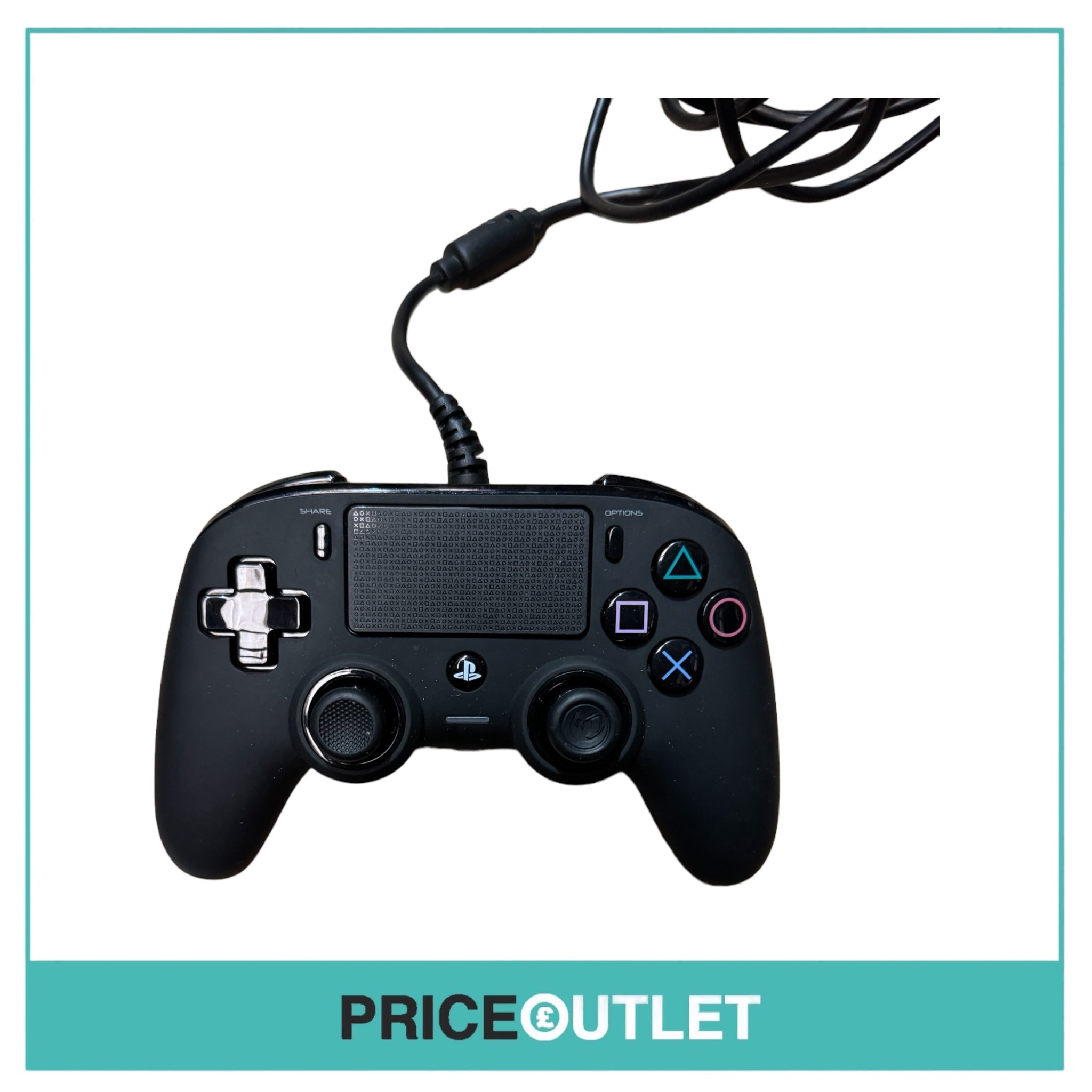 Nacon Wired Compact Controller - Black - PS4 - Loose/Parts Unchecked R